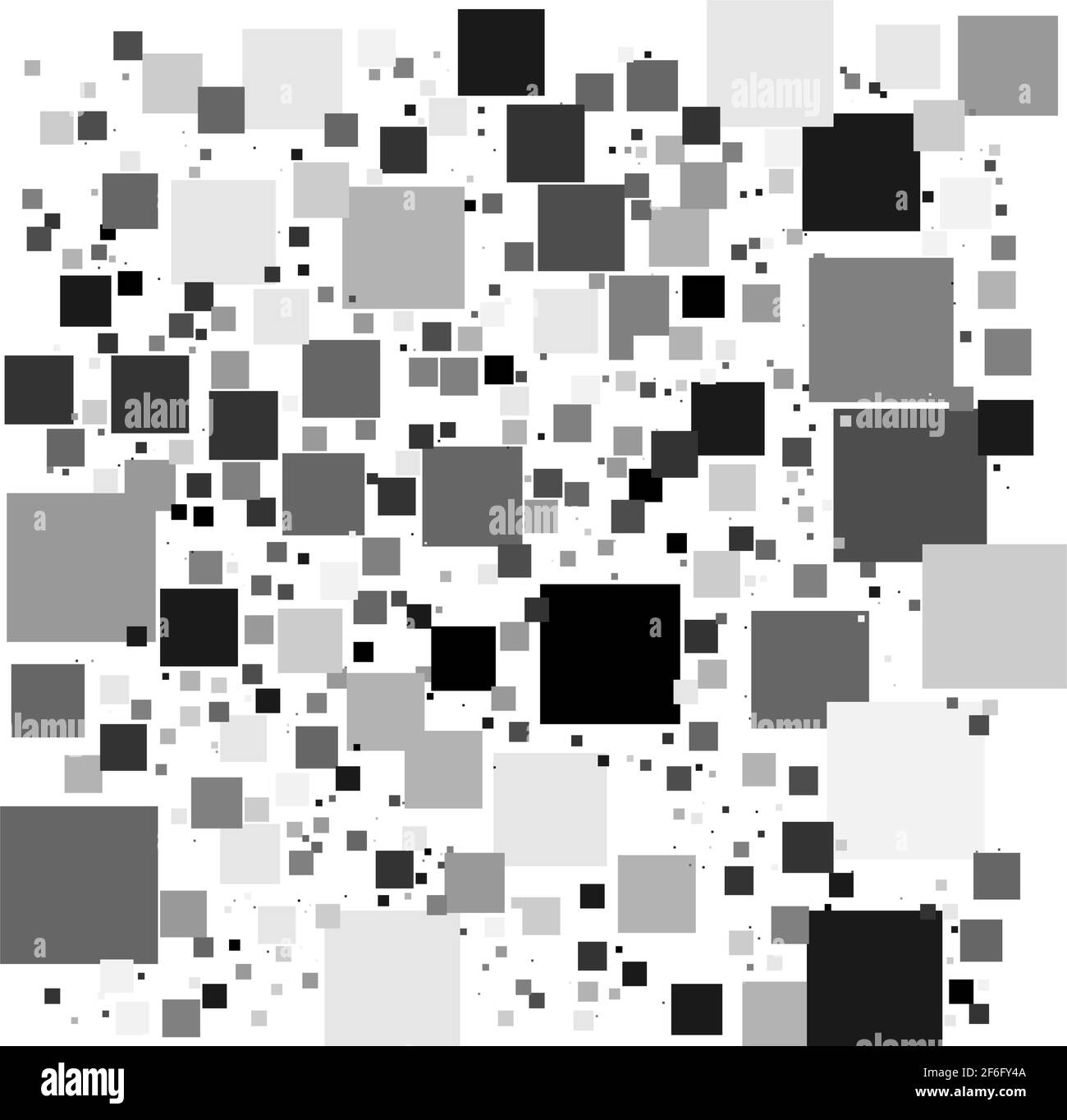 Random mosaic of squares abstract geometric design element, pattern ...