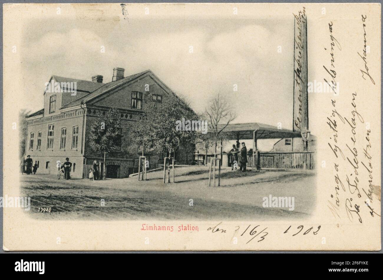 Railway Station Limhamn Stock Photo - Alamy