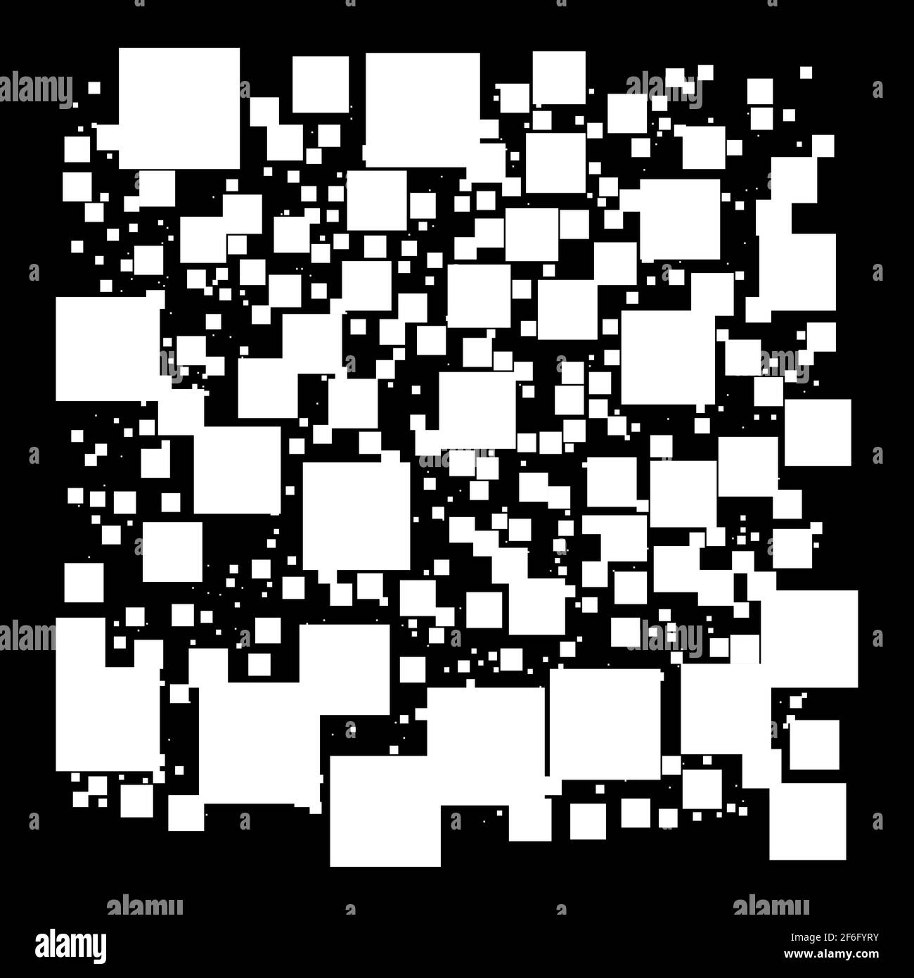Random mosaic of squares abstract geometric design element, pattern ...