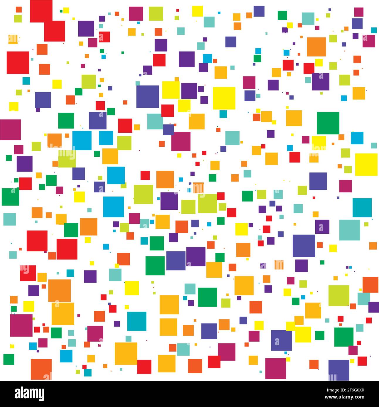 Random mosaic of squares abstract geometric design element, pattern ...