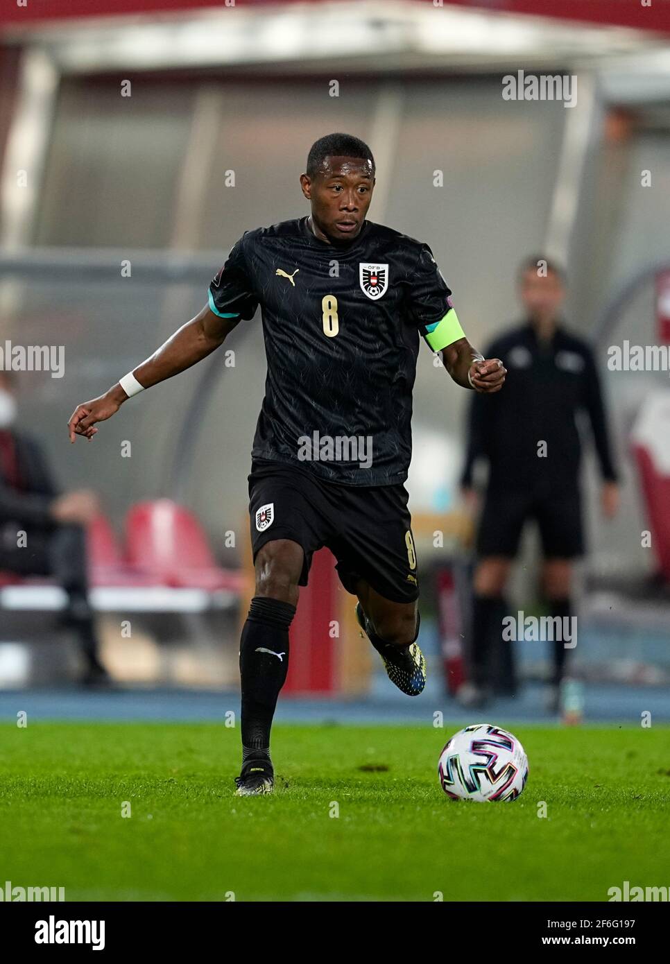 Vienna, Austria. March 31, 2021: David Alaba of Austria during Austria ...