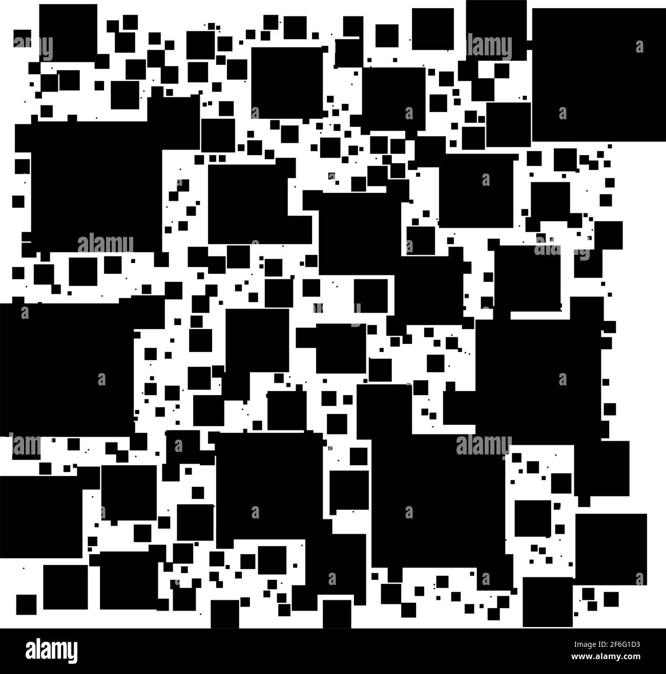 Random mosaic of squares abstract geometric design element, pattern ...