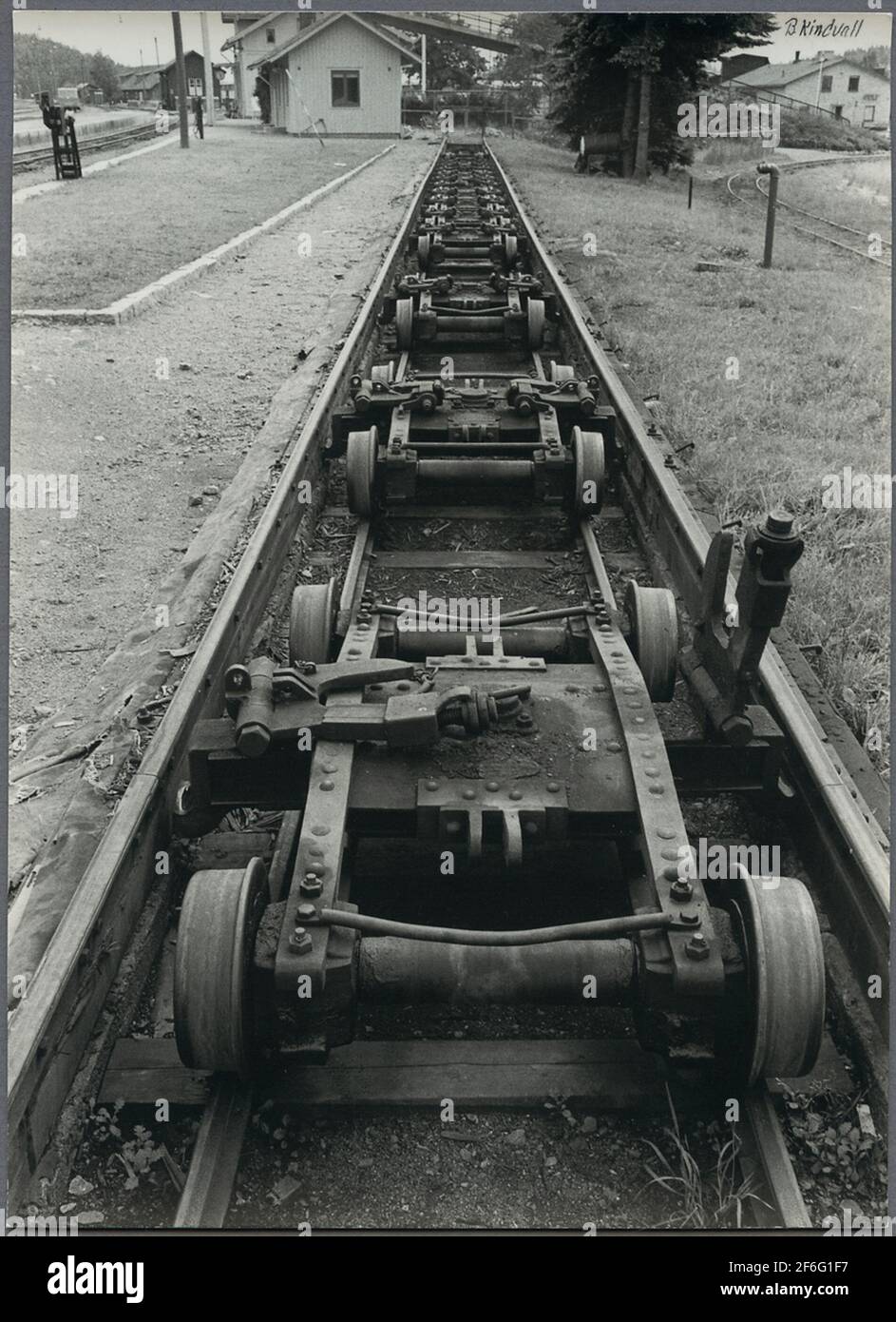 The transfer pit with trolleys, to the right industrial track, to the ...