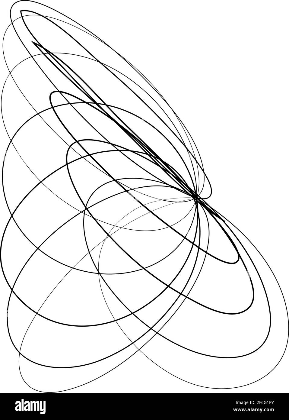 Abstract geometric lineart, lines design element. Outline mandala ...