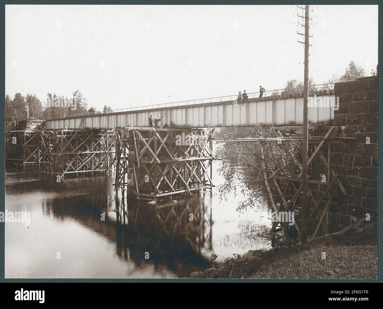Bridge over the lete river in Degerfors Stock Photo - Alamy