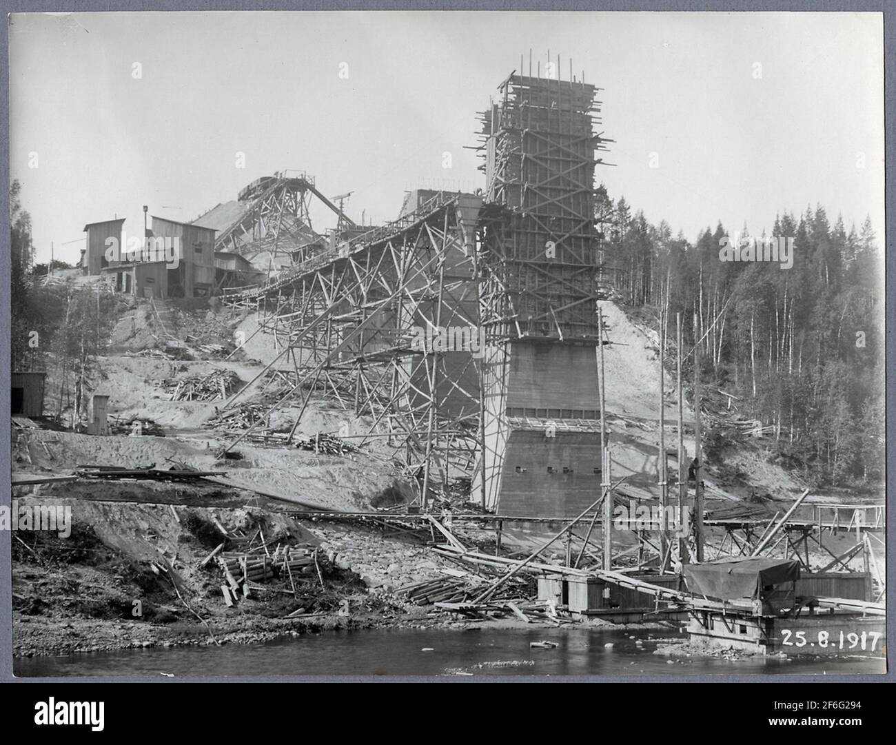 Bridge building over Örälven Stock Photo - Alamy