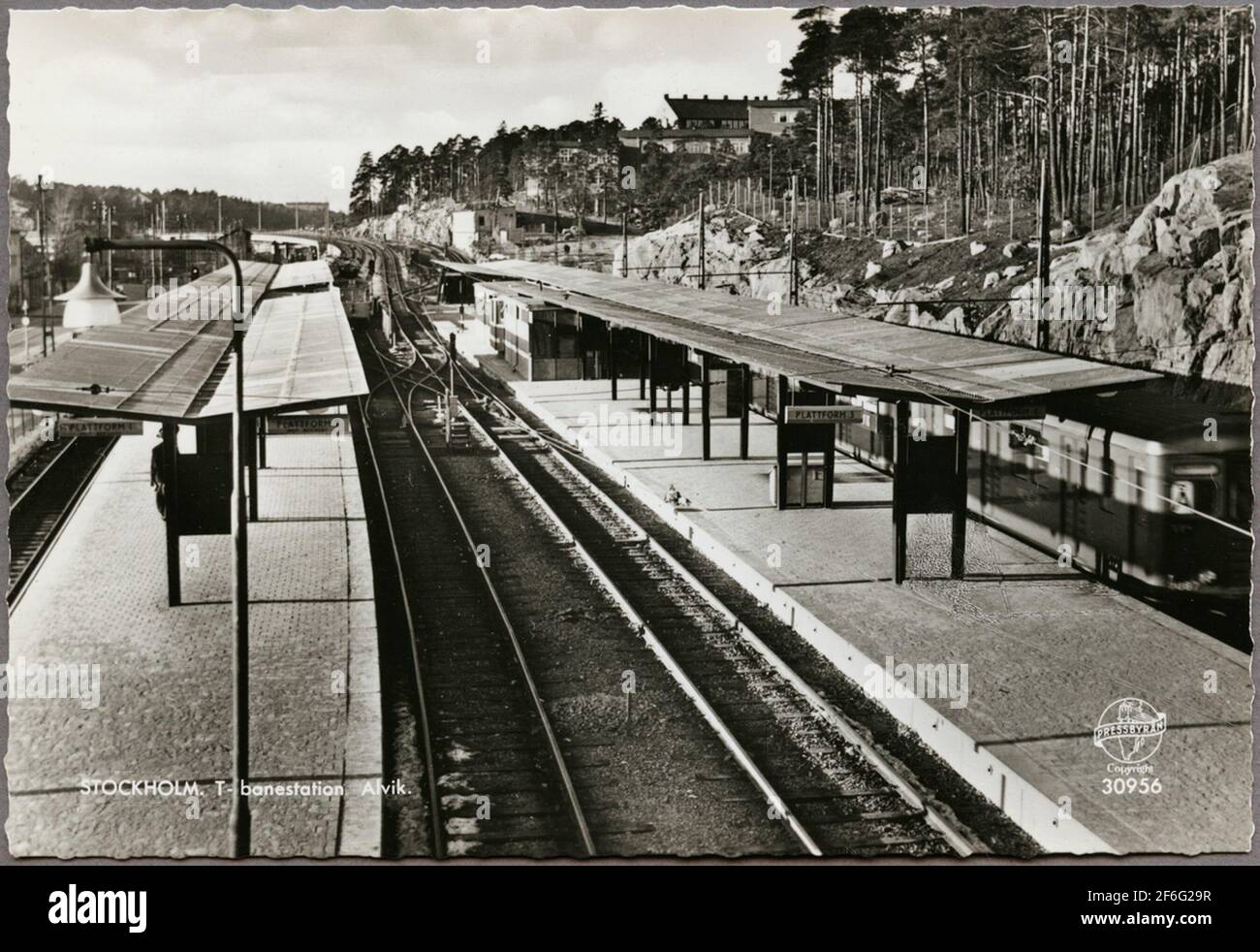The metro station in Alvik, Stockholm Stock Photo - Alamy