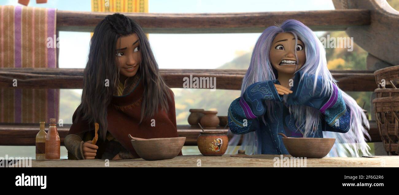 RAYA AND THE LAST DRAGON, from left: Raya (voice: Kelly Marie Tran ...