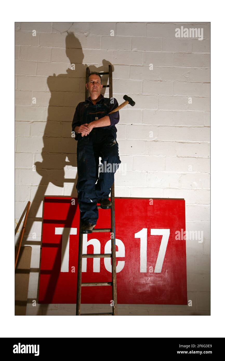 Bill Drummond (ex KLF member and now large-scale artist) in his ...