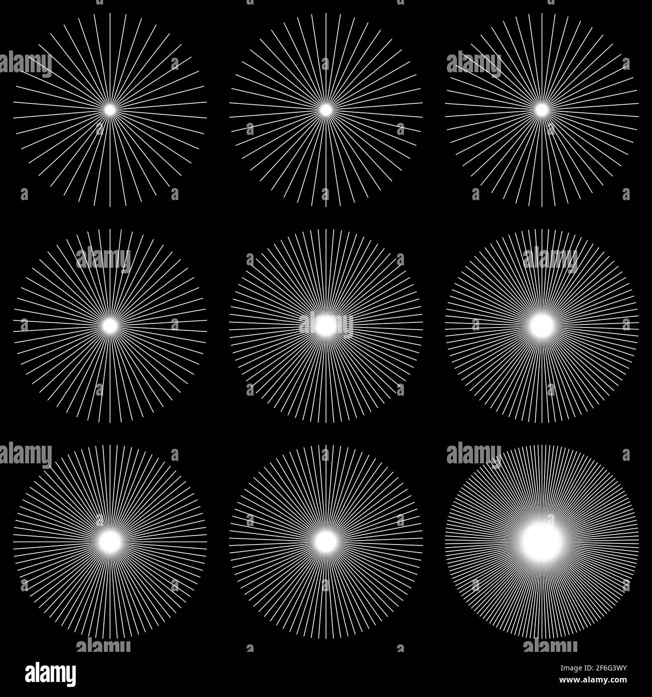 Radial Radiating Converging Lines Circular Lines Geometric Element Straight Radiate