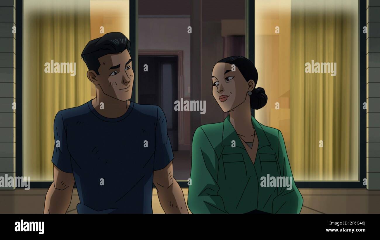 INVINCIBLE, from left: Mark Grayson (voice: Steven Yeun), Debbie ...