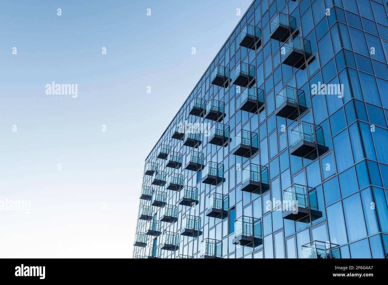 high-tech building balcony Architecture Design of future business ...