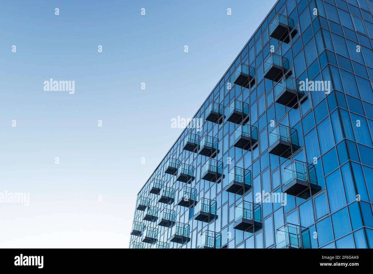 high-tech building balcony Architecture Design of future business ...