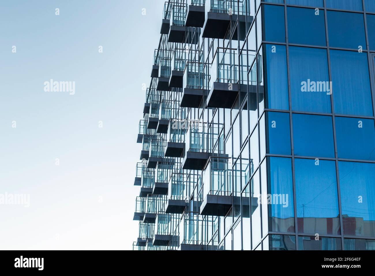 high-tech building balcony Architecture Design of future business ...