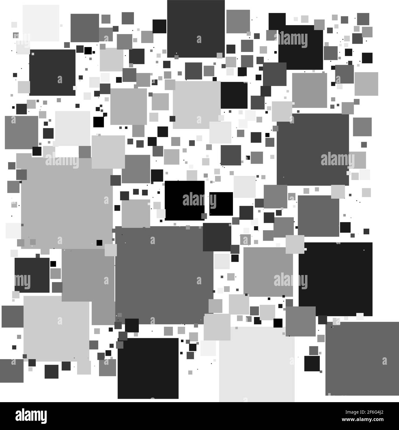 Random mosaic of squares abstract geometric design element, pattern ...