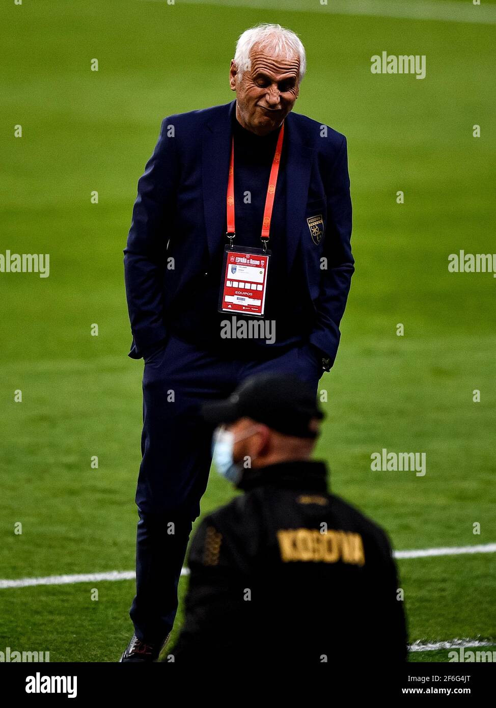 SEVILLE, SPAIN - MARCH 31: Bernard Challandes of Kosovo during the FIFA ...