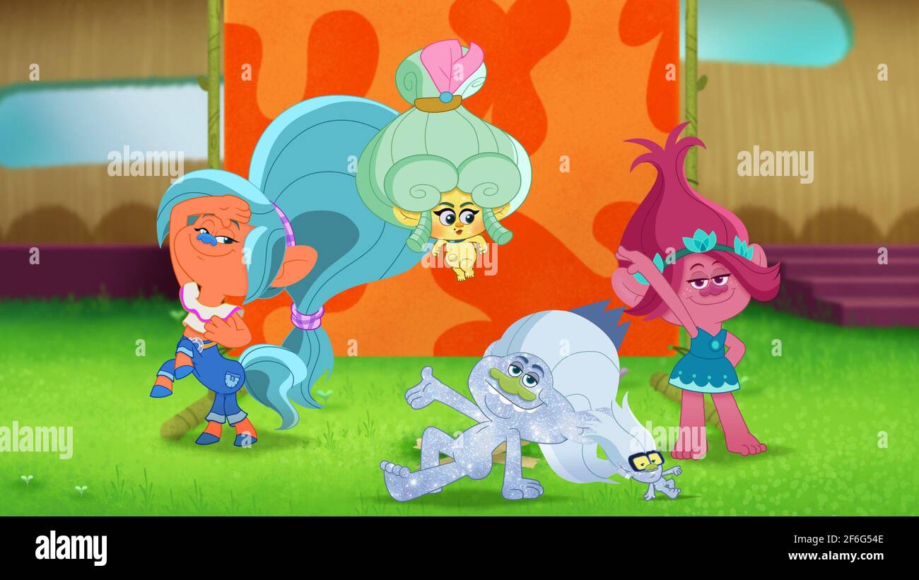 TROLLSTOPIA, (aka TROLLS TOPIA), from left: Holly Darlin' (voice: Megan Hilty), Minuet Sonata ...