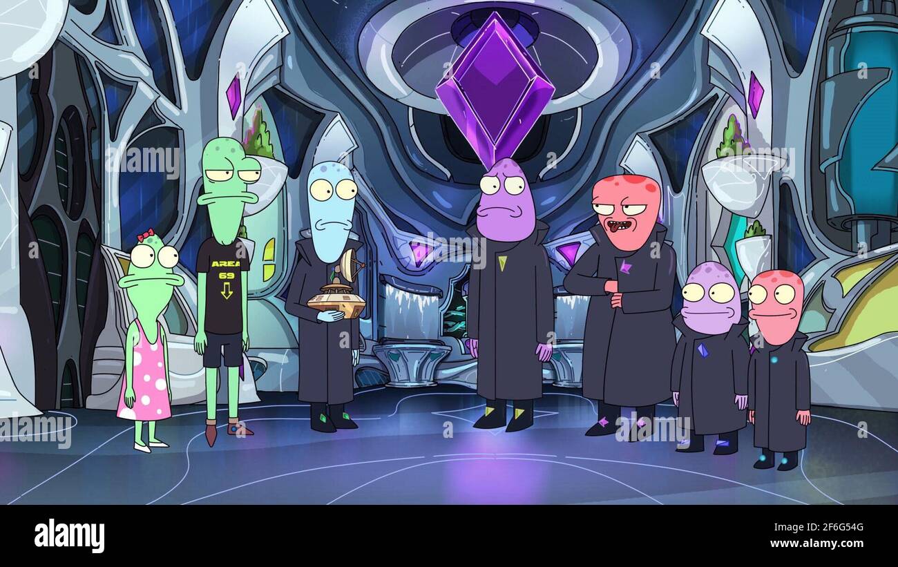 SOLAR OPPOSITES, left: Jesse (voice: Mary Mack); 2nd from left: Terry ...