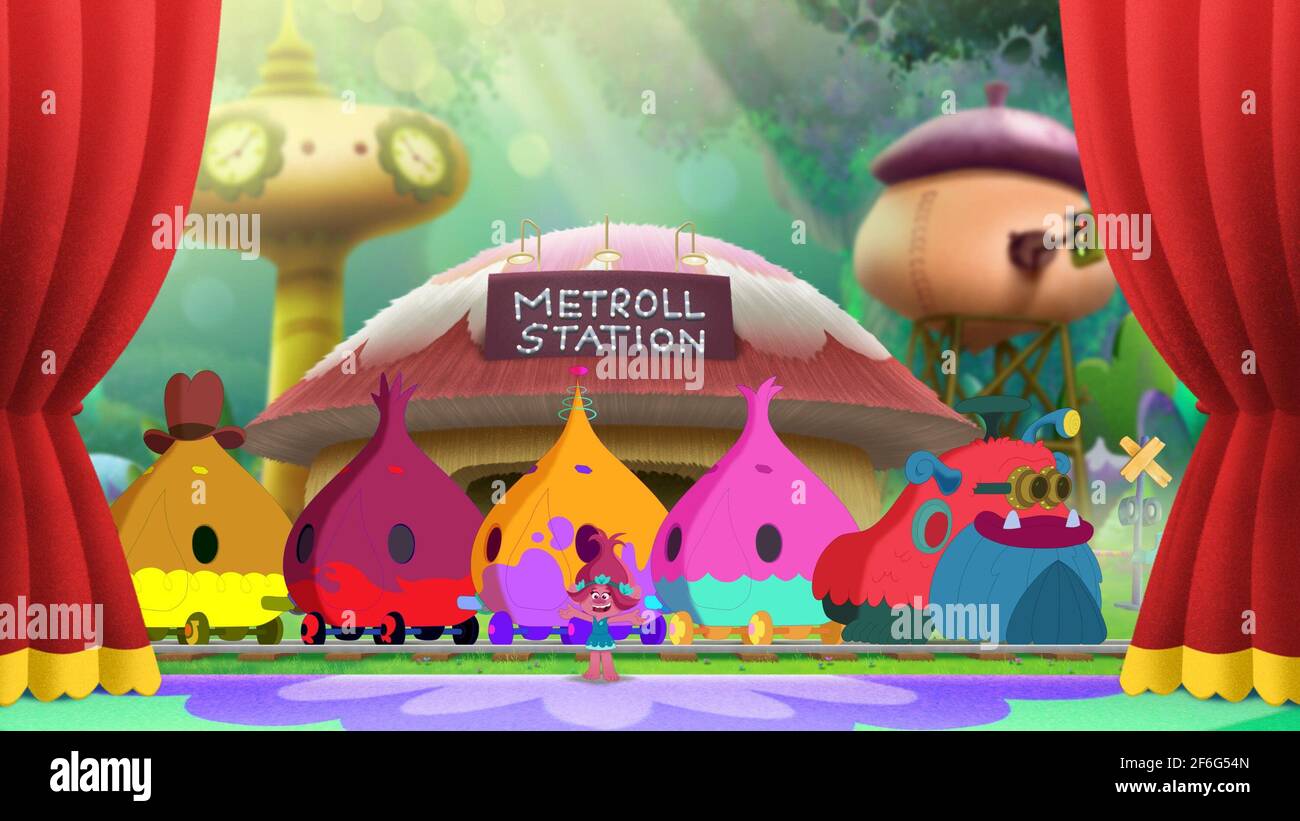 TROLLSTOPIA, (aka TROLLS TOPIA), center: Poppy (voice: Amanda Leighton ...