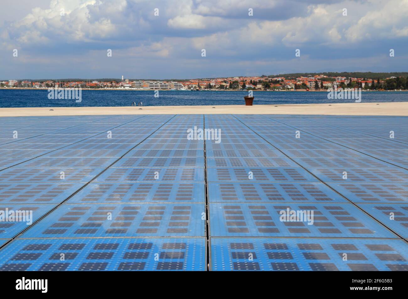The Greeting to the Sun, a monument to the sun, consisting of solar ...