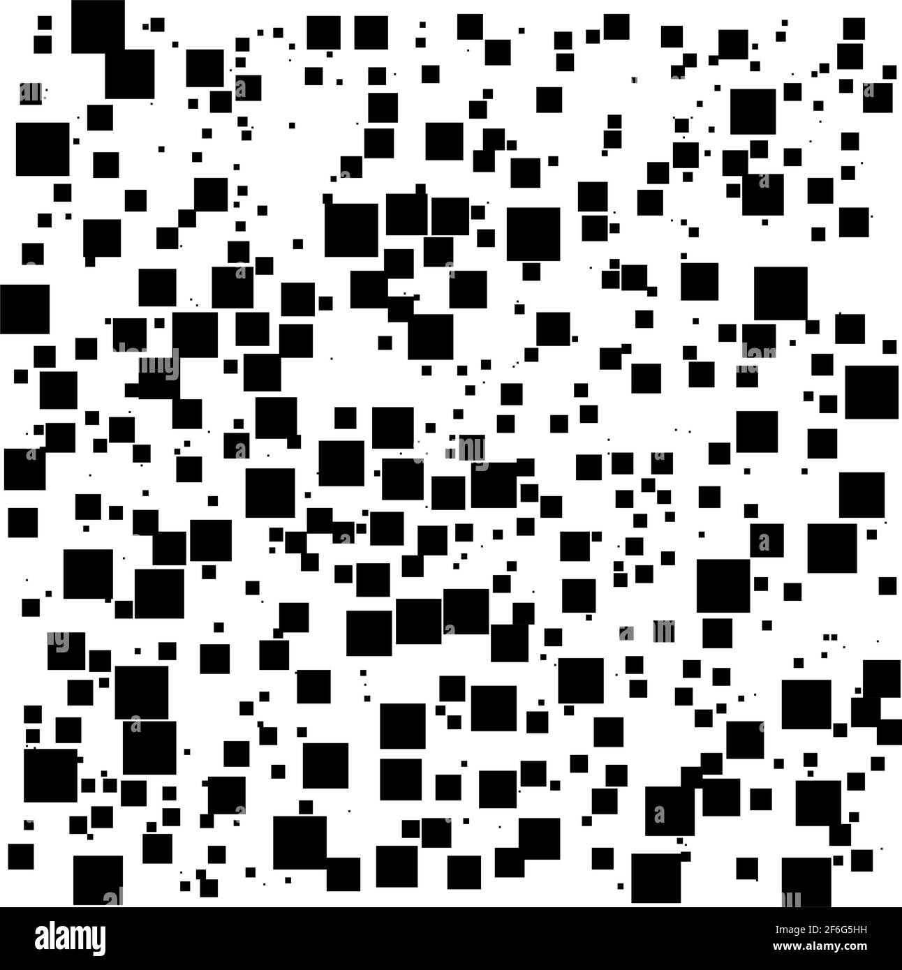 Random mosaic of squares abstract geometric design element, pattern ...