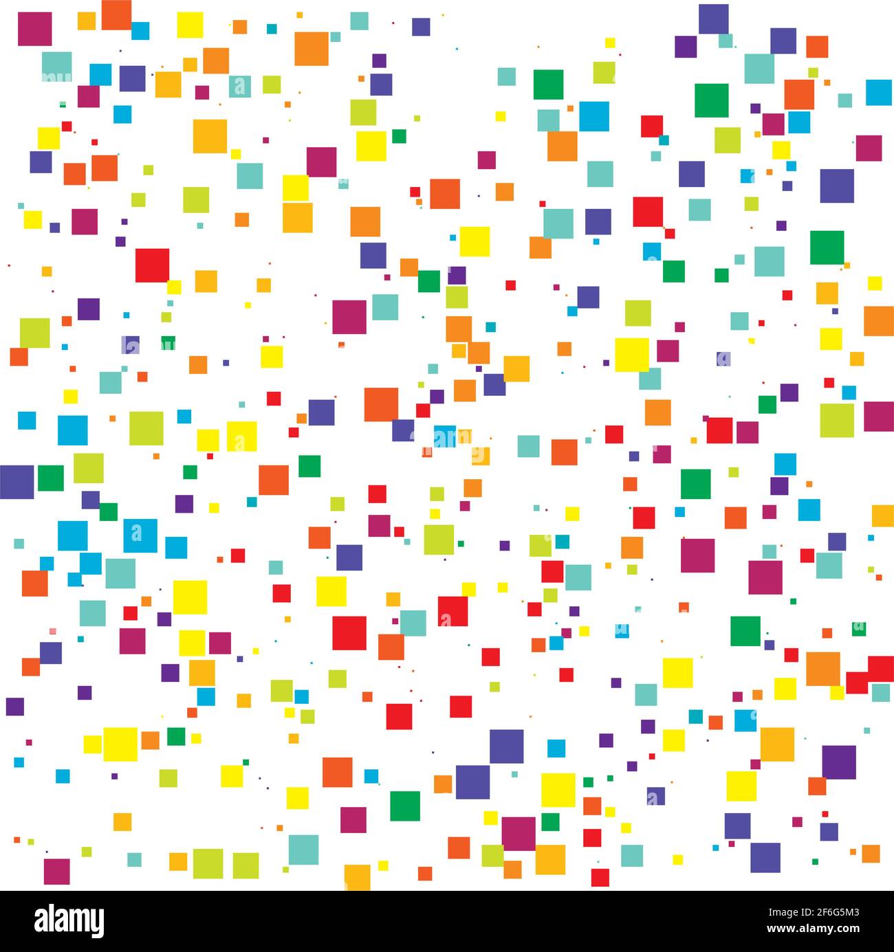 Random mosaic of squares abstract geometric design element, pattern ...