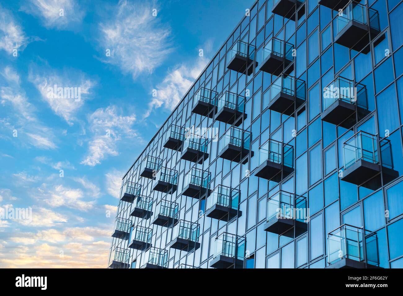 high-tech building balcony Architecture Design of future business ...