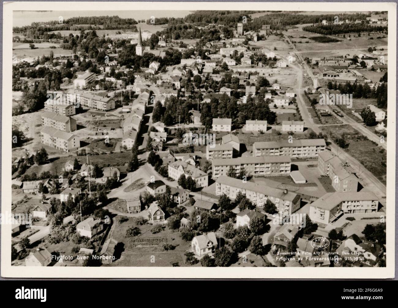 Aerial view of Norberg Stock Photo - Alamy