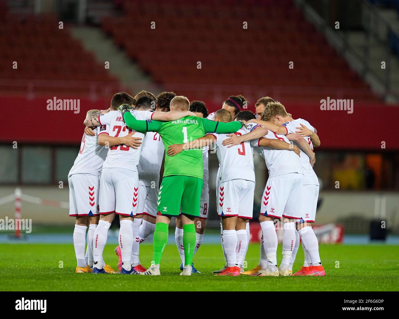 March 31, 2021: Danish team during Austria and Denmark on Ernst-Happel ...