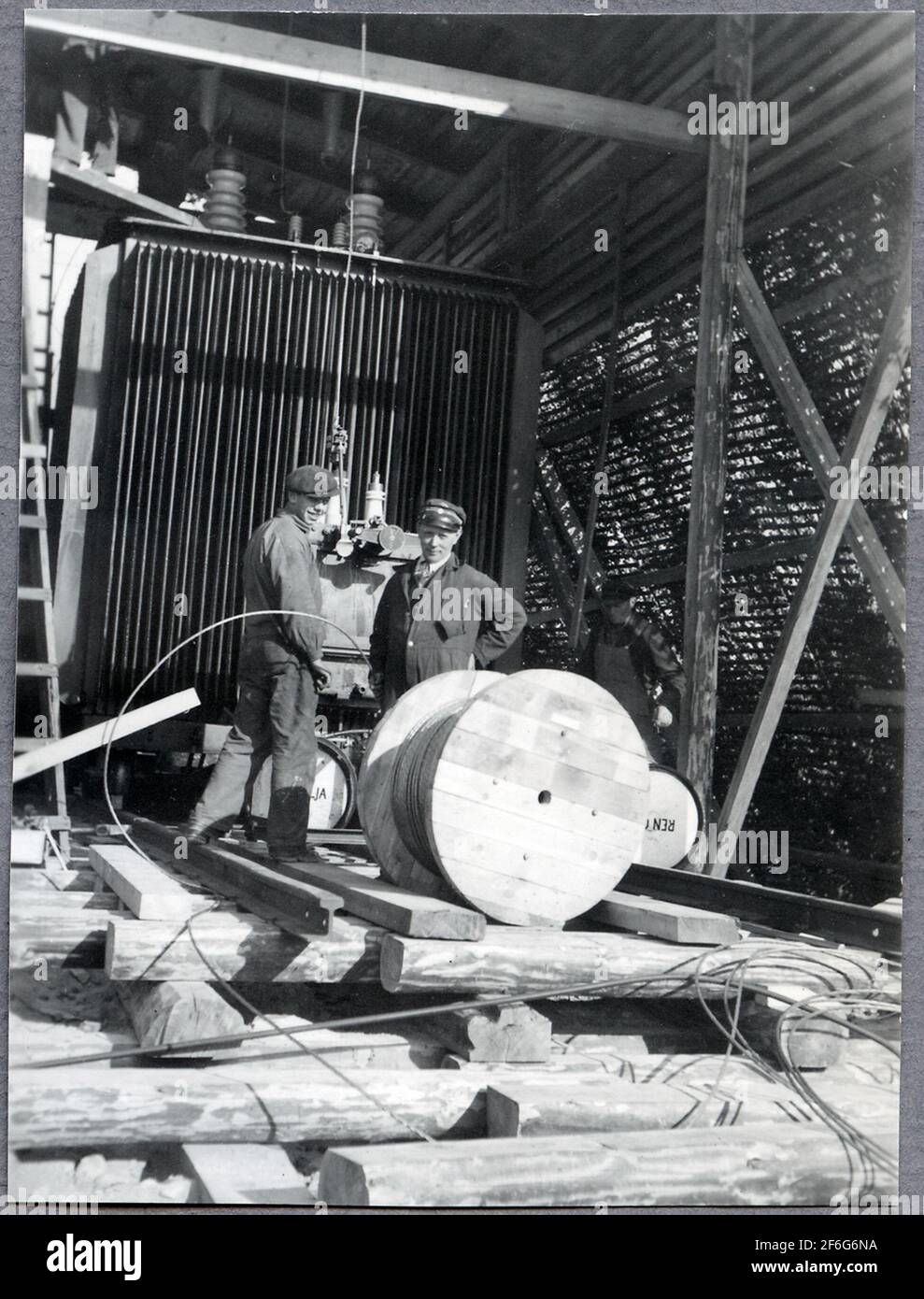 Håmojåkk - Kalixfors, masked shed for transformer Stock Photo - Alamy