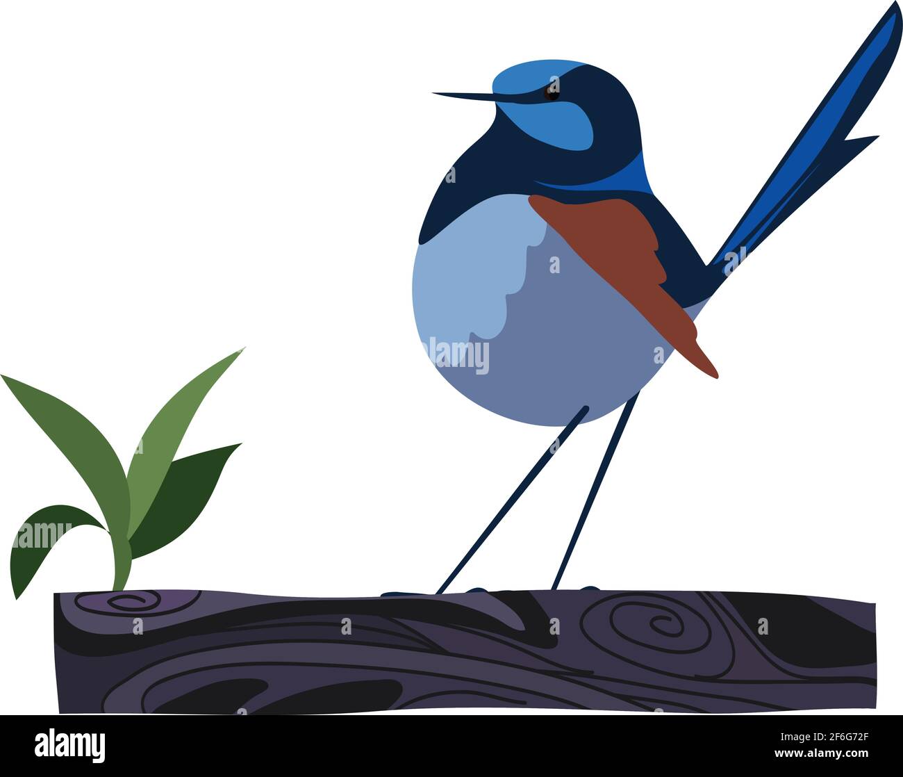 Blue bird cartoon illustration vector isolated Stock Vector Image & Art ...