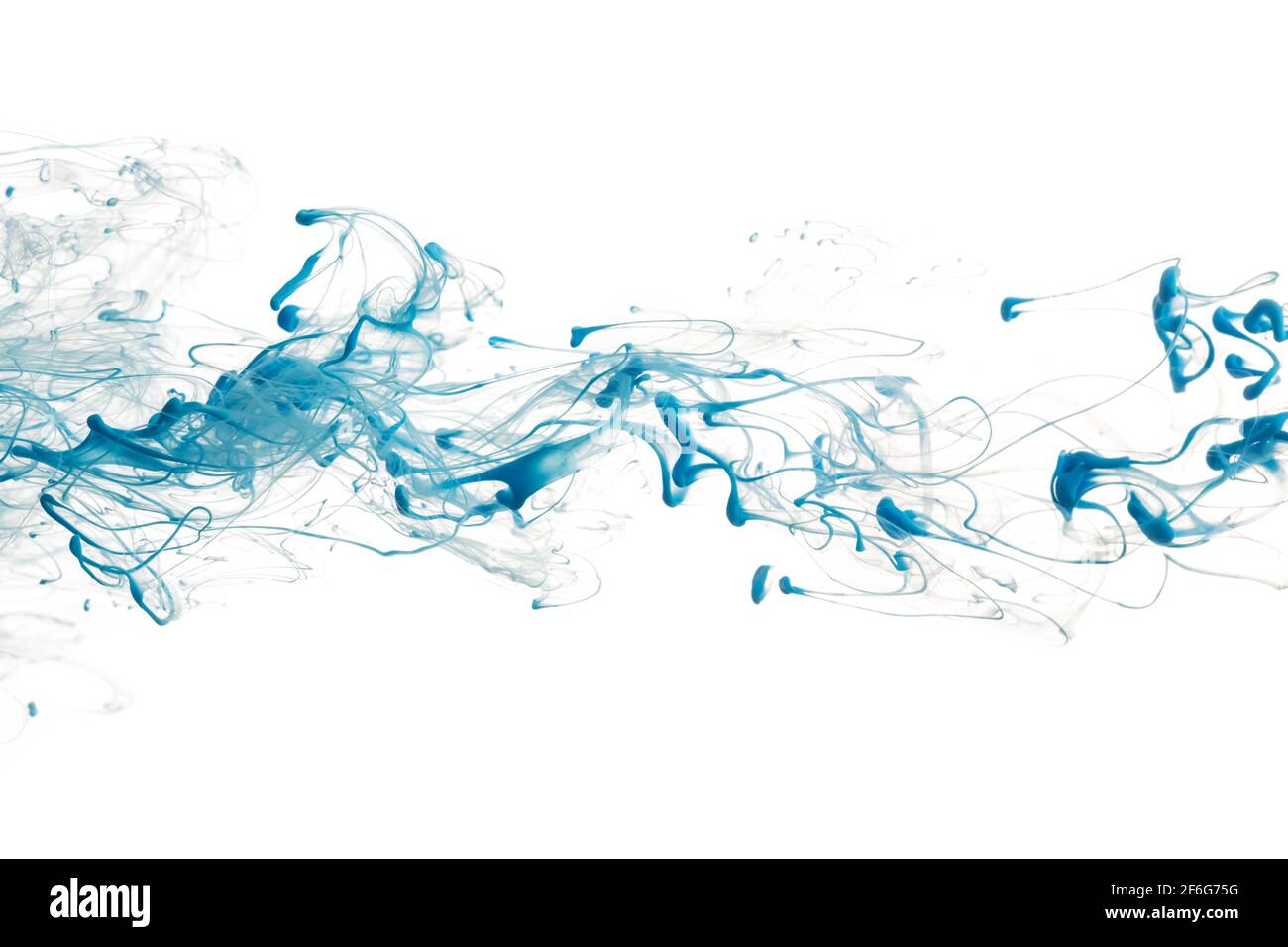 Blue color ink paint abstract pattern in water liquid Stock Photo - Alamy