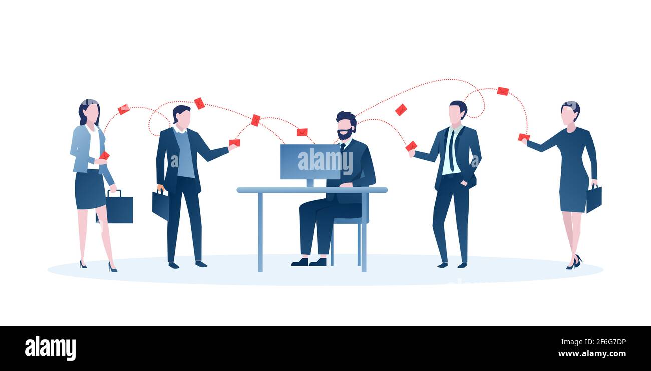 Business client emails Stock Vector Images - Alamy