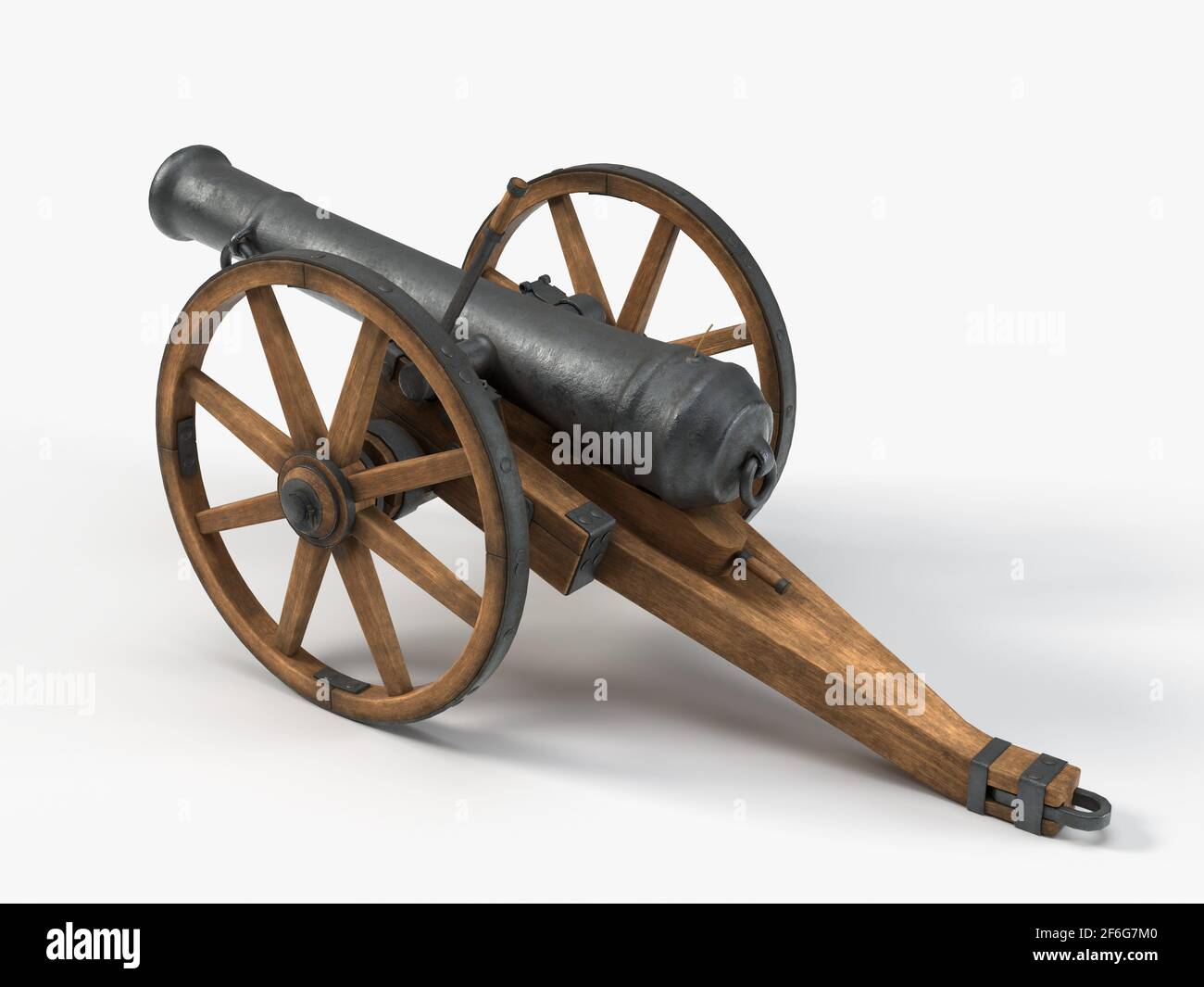 ramadan cannon, 3d illustration, isolated on white. suitable for war ...