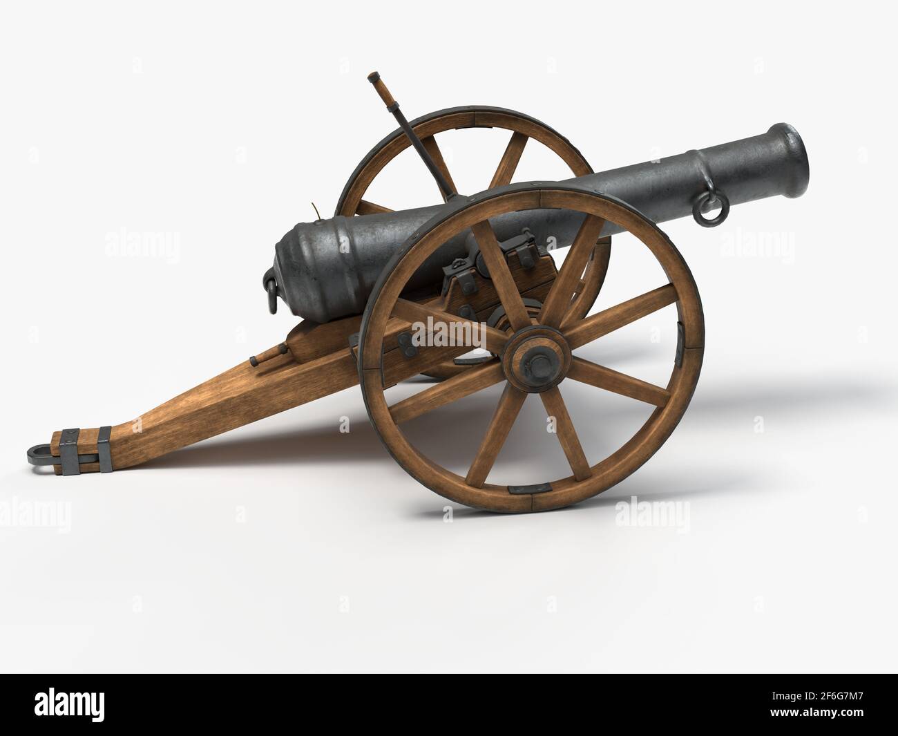 ramadan cannon, 3d illustration, isolated on white. suitable for war ...