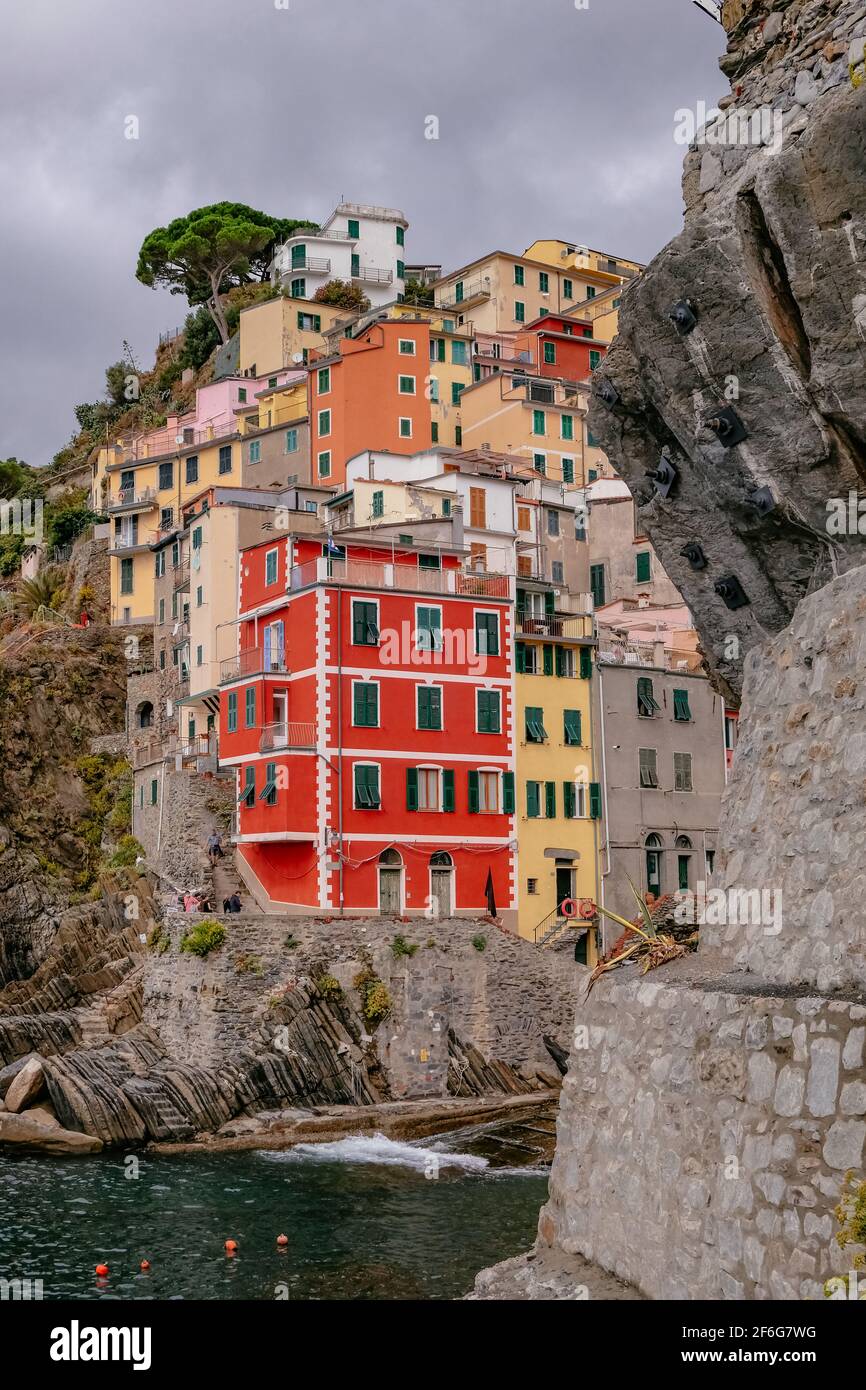 Classic and Postcard Perfect View - Colorful Traditional Houses - Riomaggiore, Cinque Terre ...