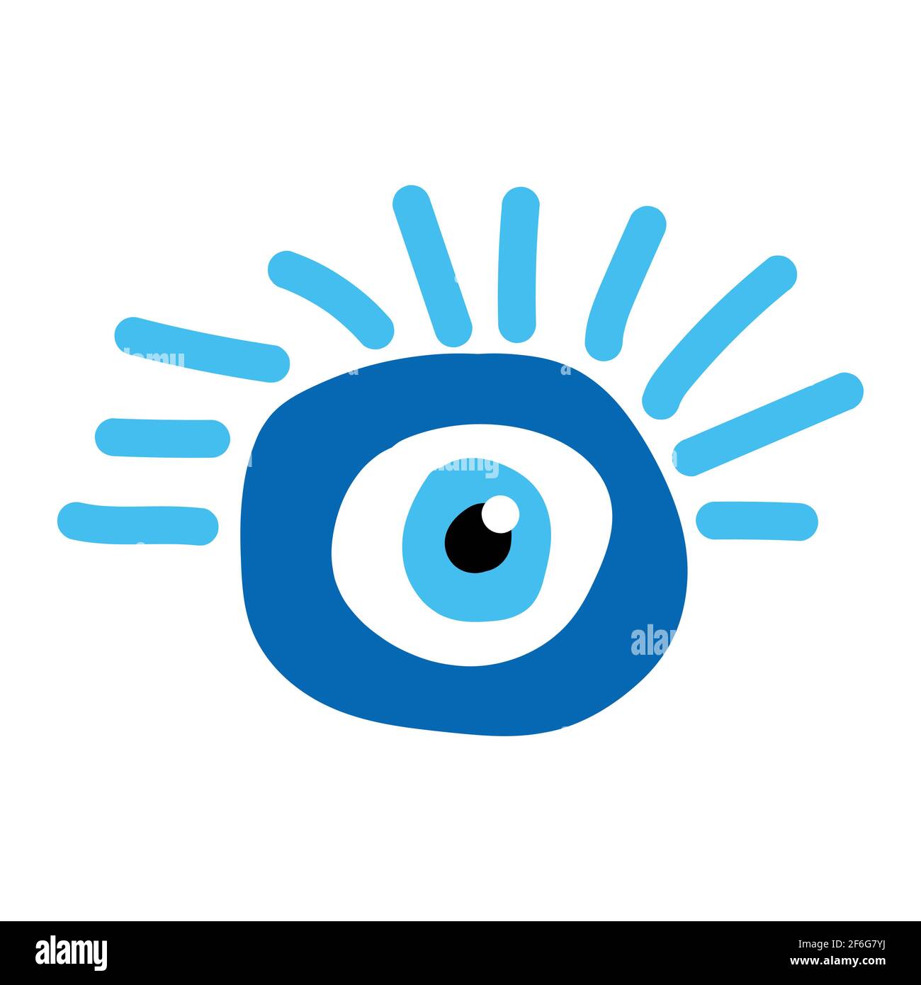 Amulet evil eye isolated. Talisman to protect against evil eye. Greek ...