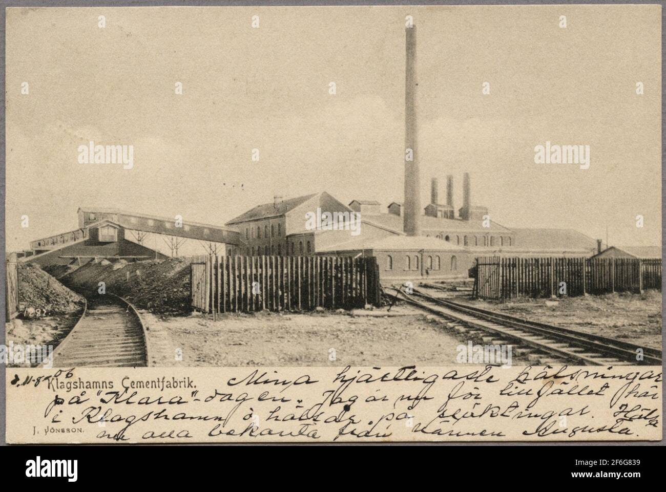 The cement factory in the holiday port Stock Photo - Alamy