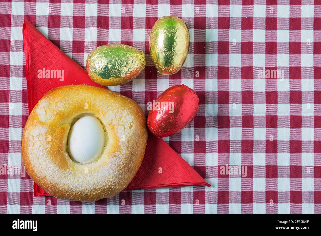 A typical food of the Spanish pastry is the Mona de Pascua. It is an ...