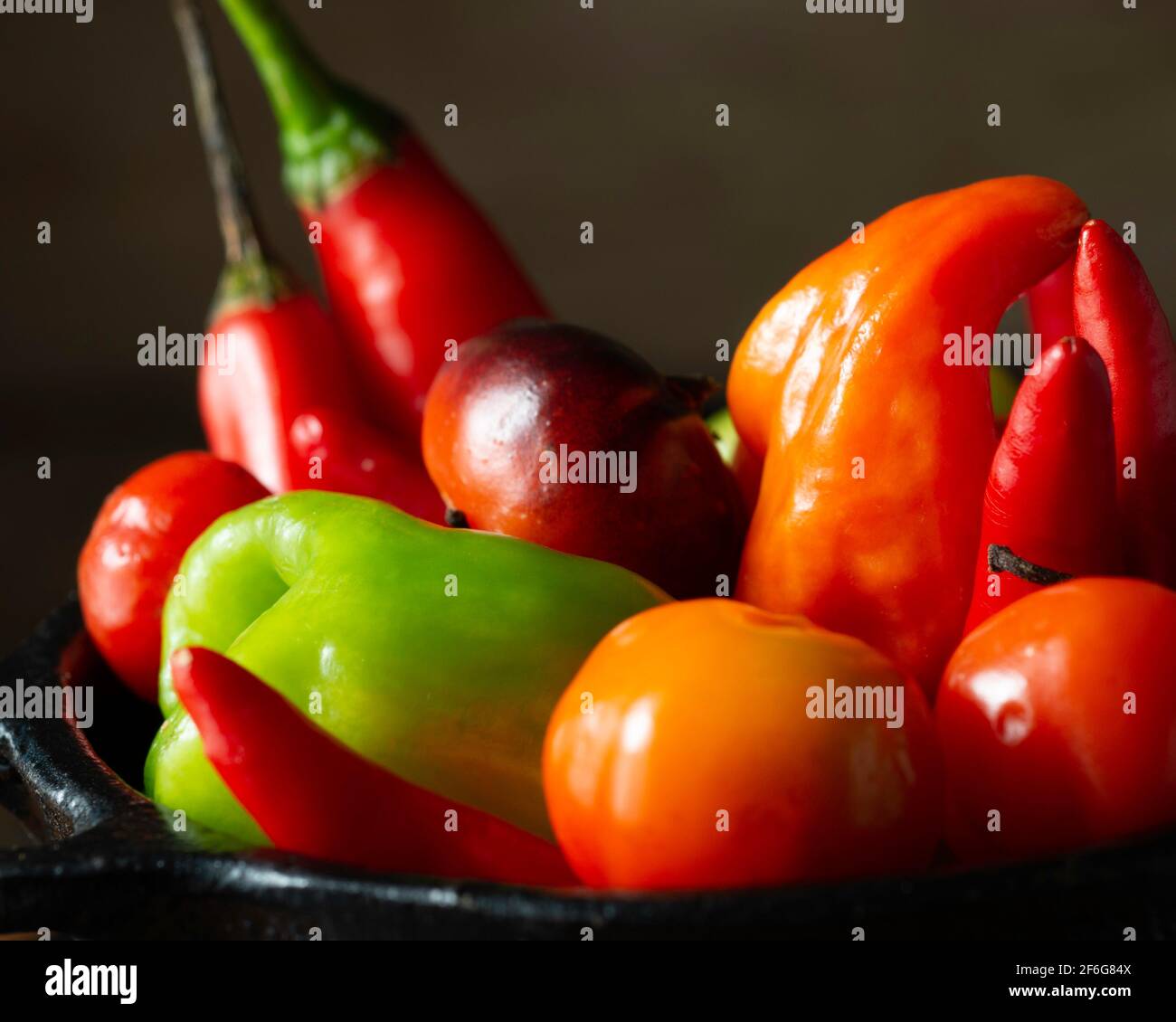 mix of chili peppers Stock Photo - Alamy