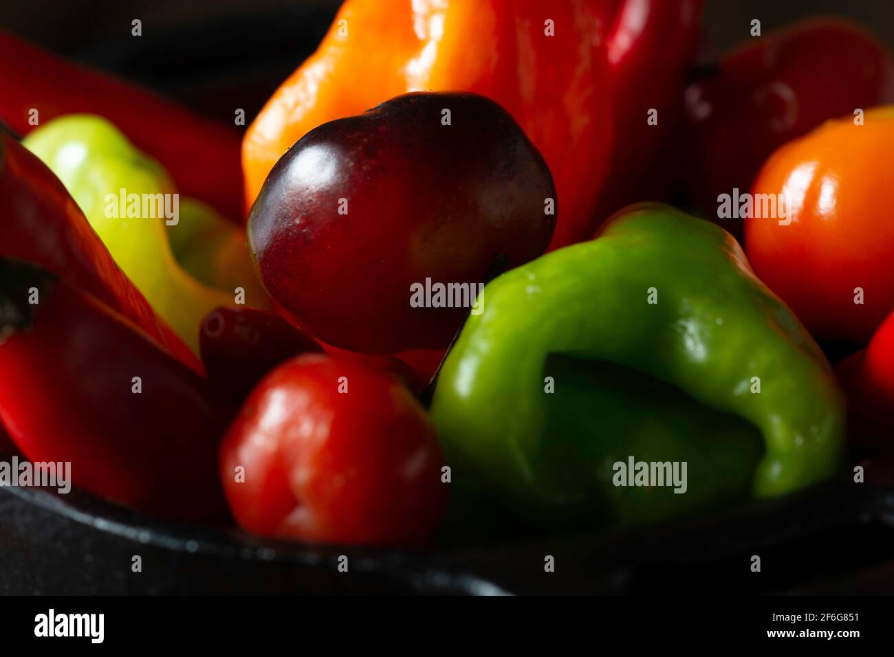 mix of chili peppers Stock Photo - Alamy