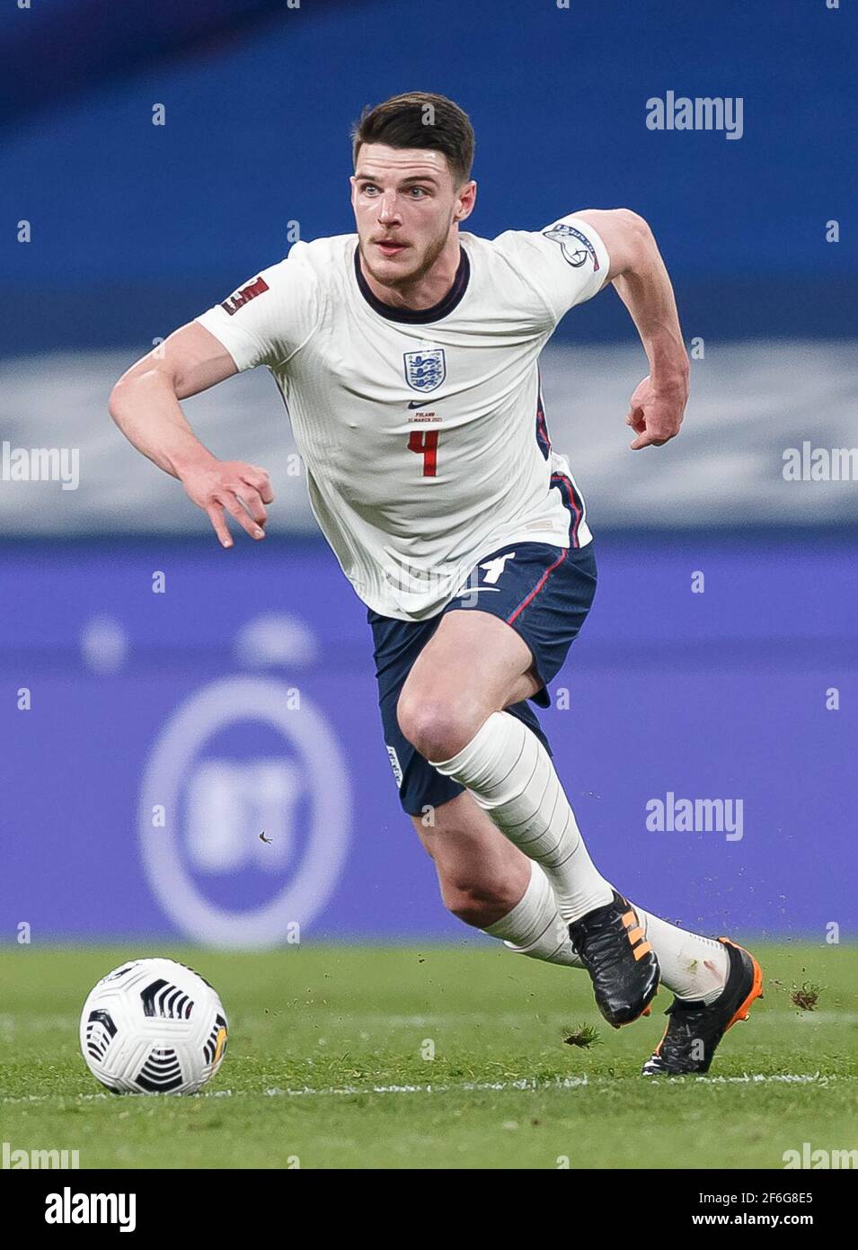 London, UK. 31st Mar, 2021. Declan Rice of England during the FIFA ...
