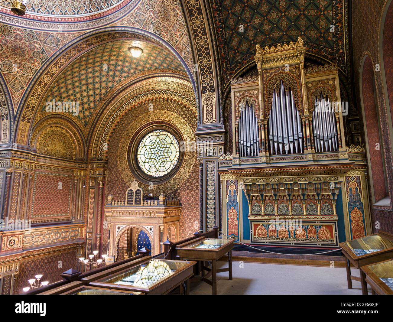 The Organ pipes and South window of the Spanish Synagogue in Prague: A ...