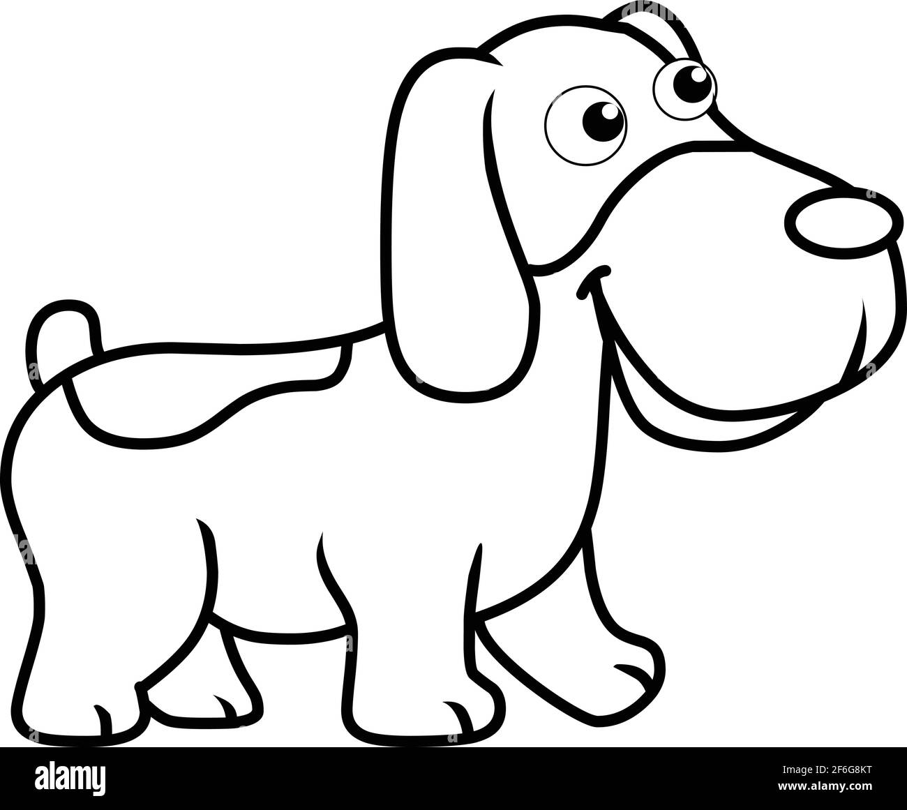 Very happy dog Stock Vector Images - Alamy
