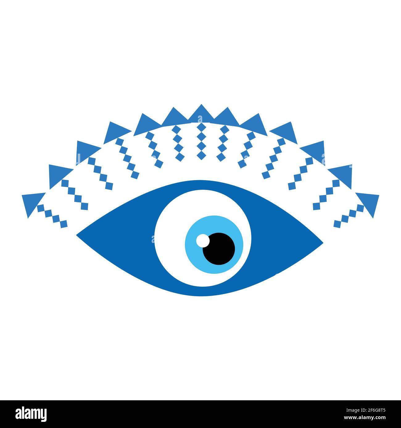 Amulet evil eye isolated. Talisman to protect against evil eye. Greek ...