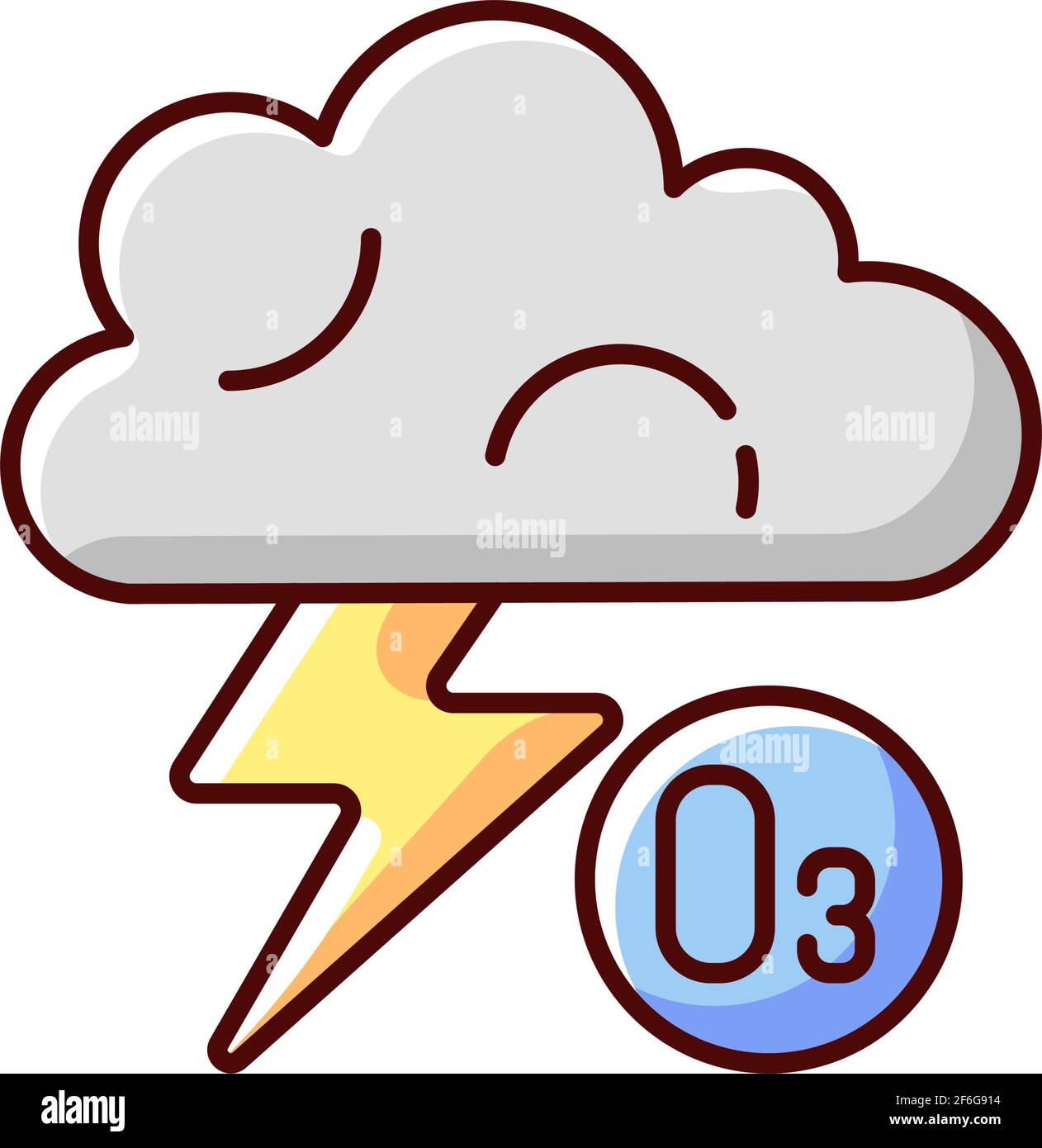 Lightning RGB color icon Stock Vector Image & Art - Alamy