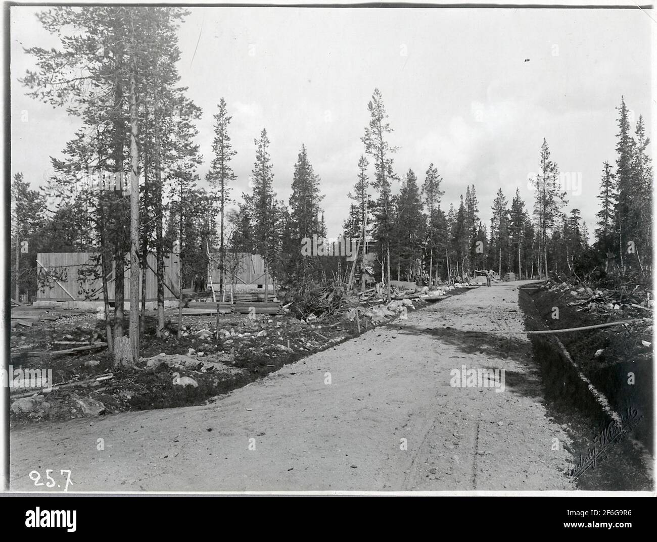 Permanent houses in porjus under building Stock Photo - Alamy