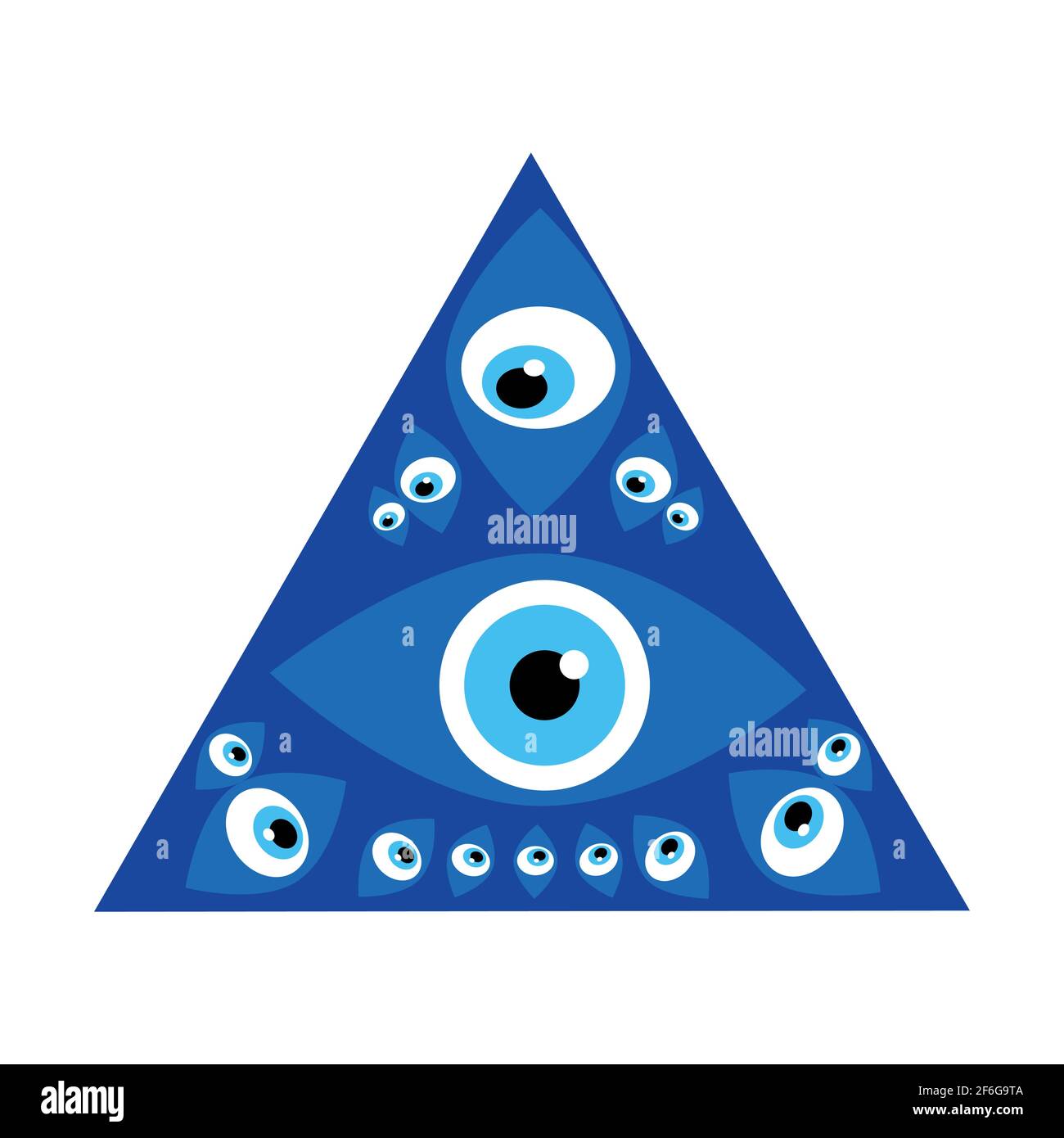 Amulet evil eye isolated. Talisman to protect against evil eye. Greek ...