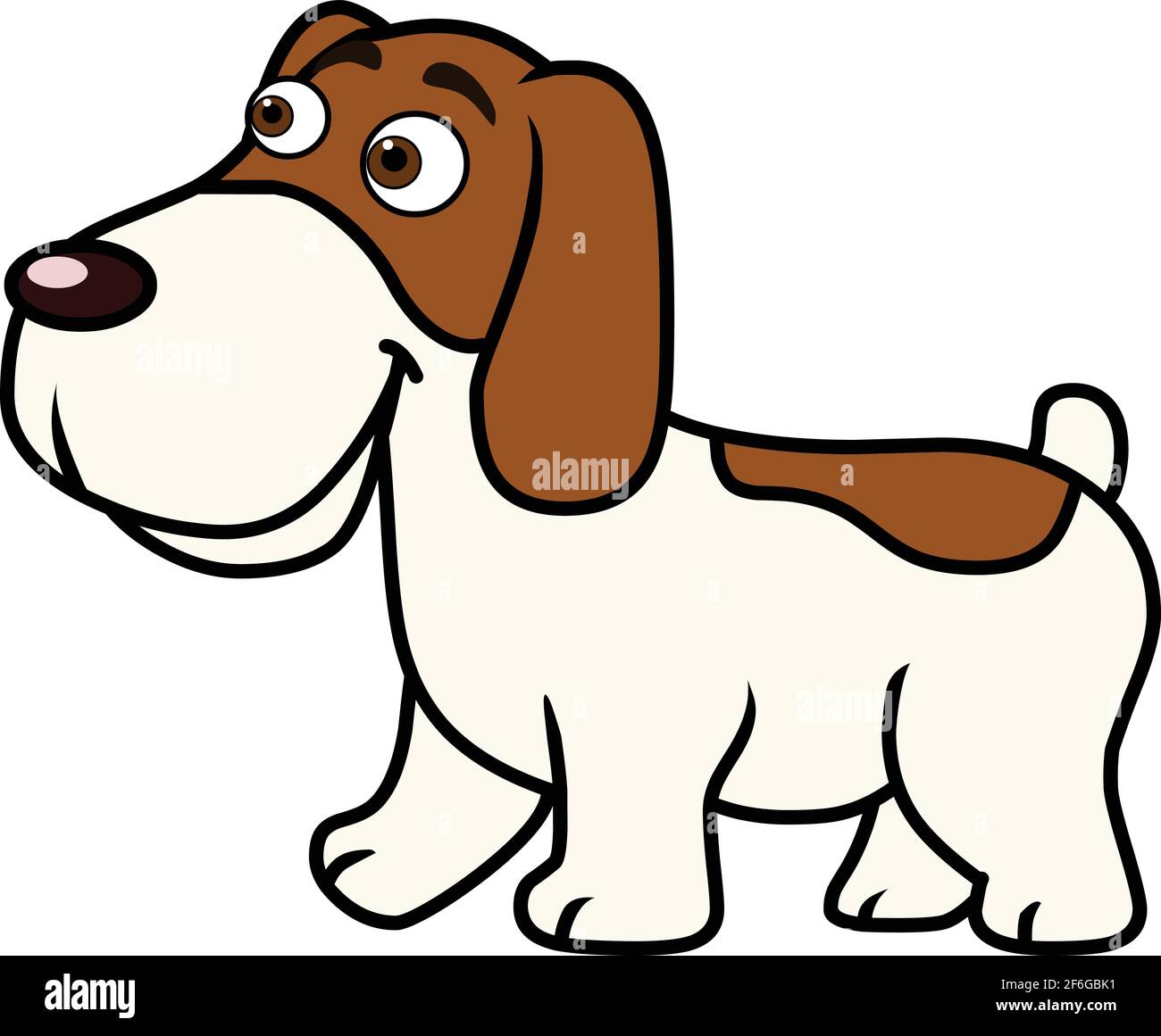 Cute cartoon dog vector Pet animal illustration isolated on white ...