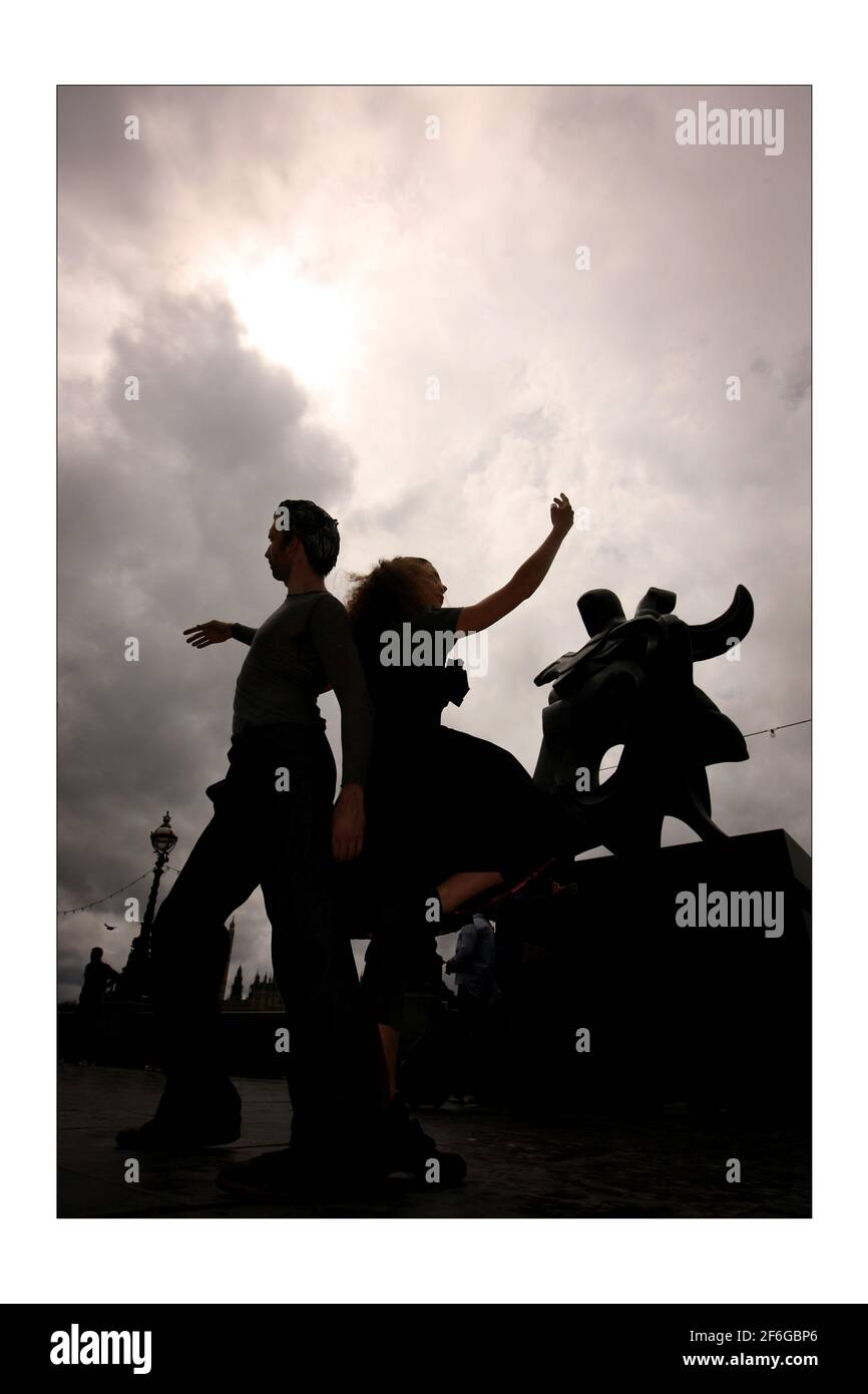 Dancers Rob Clark and Pauline Huguet perform Sculpture in Motion ...